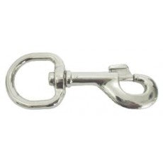 Nickle plated Bolt Snap - Round Eye – Horse Torque Saddlery