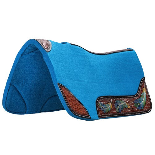 Fort Worth Feather Tooled Saddle Pad – Horse Torque Saddlery