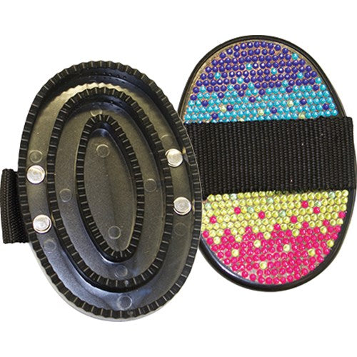 Showmaster Plastic Curry Comb with Rainbow Crystal Decoration – Horse ...