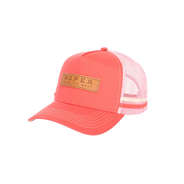 Roper Trucker Cap | Pink/Logo – Horse Torque Saddlery