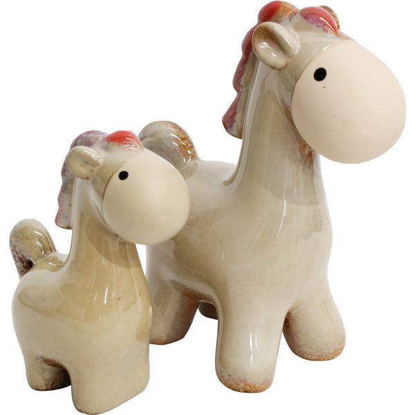 Ceramic Horses - Set of Two – Horse Torque Saddlery