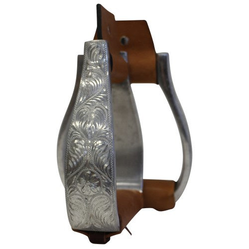 Fort Worth Silver Engraved Oxbows 3" Top – Horse Torque Saddlery